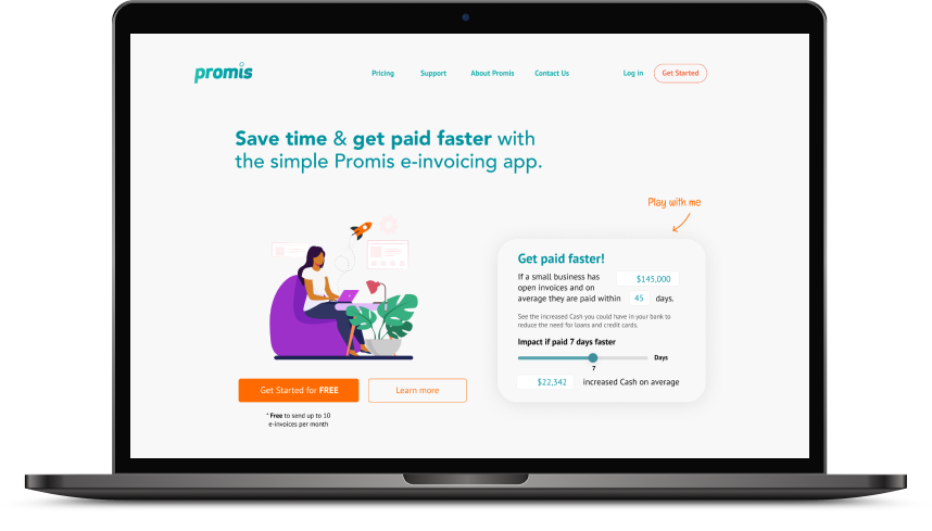 Case study Promis: Invoicing software screens redesign | Perfsol