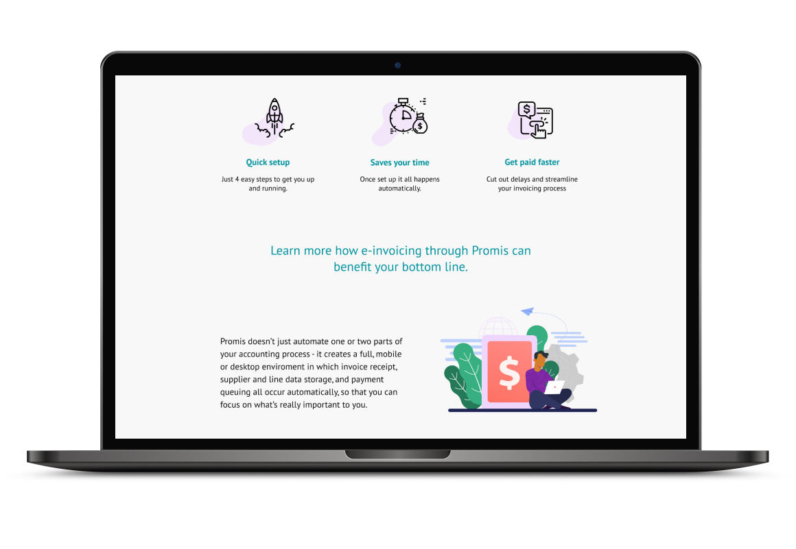 Case study Promis: Invoicing software screens redesign | Perfsol