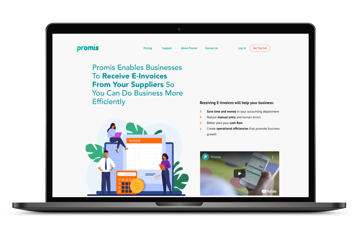 Case study Promis: Invoicing software screens redesign | Perfsol